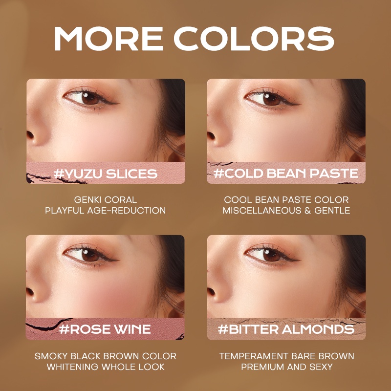 MISTINE Blush Powder Soft Shimmering Matte Powder Face Makeup Blusher ...