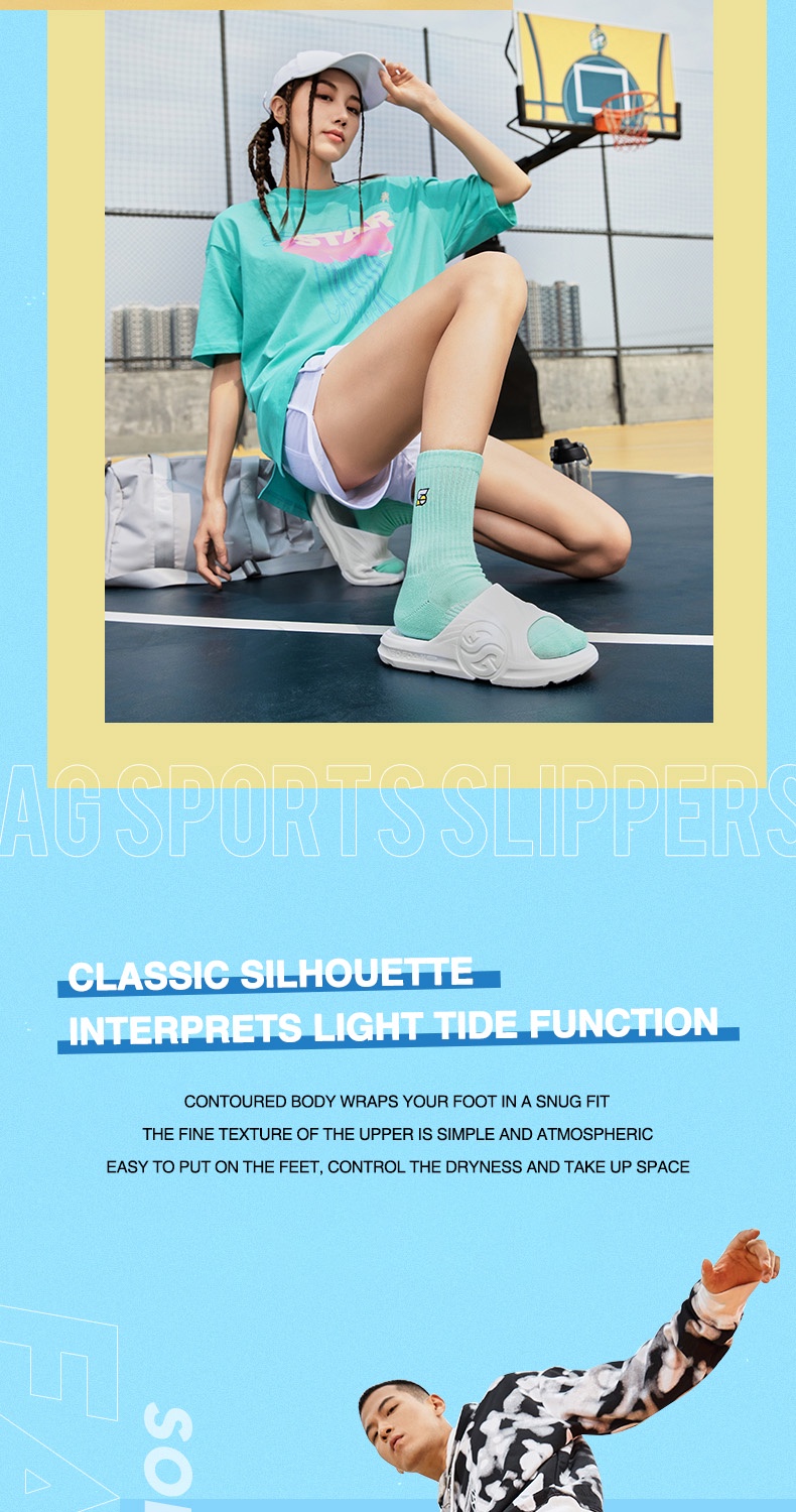 361 Degrees AG Aaron Gordon Men Slippers Non-Slip Sports Couple ...