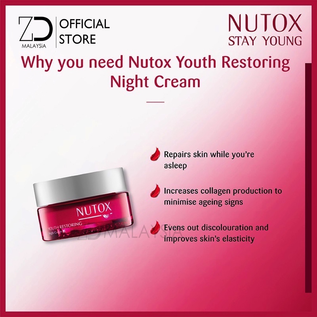 Nutox Youth Restoring Cleansing Gel/Treatment Lotion/Serum/Eye Refiner ...