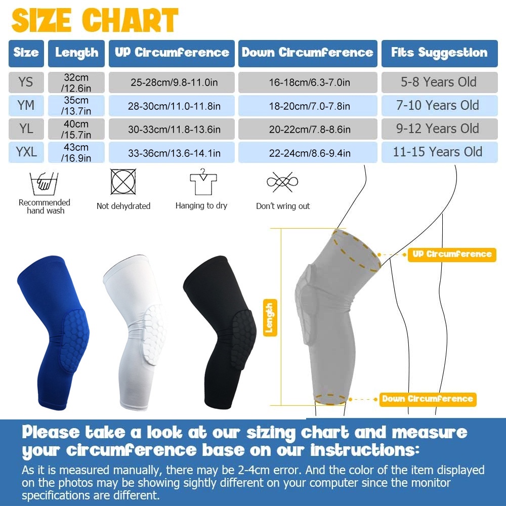 SPOSAFE 1 pcs knee pad for 5-15 years old knee support for girls boys ...