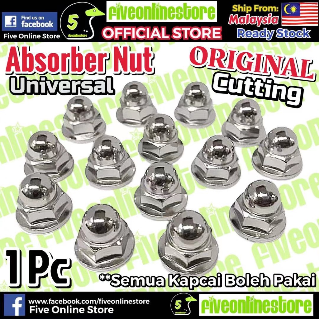 (1 Pc) Screw CAP NUT Absorber ORIGINAL Size 14 M10 High Quality ...