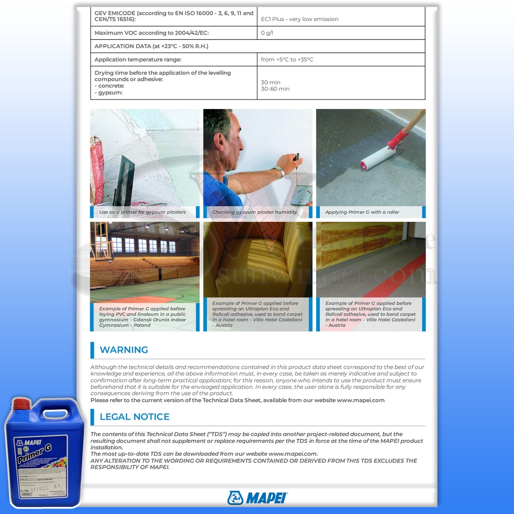 SW HARDWARE 5KG MAPEI PRIMER G (FOR SELF LEVELING USE) | Shopee Malaysia