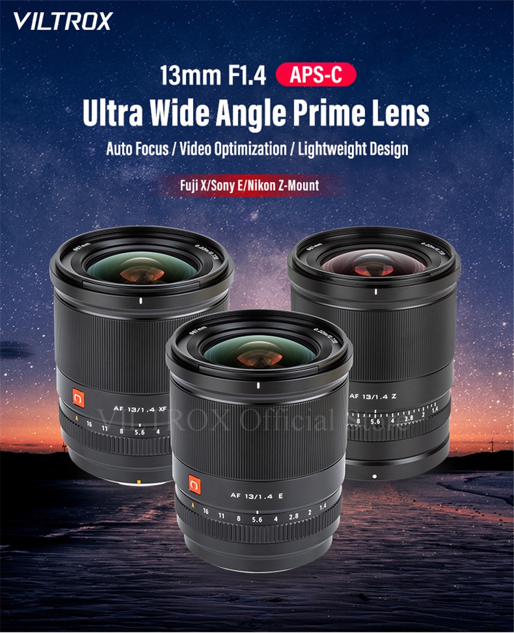 Viltrox 13mm F1 4 Auto Focus Ultra Wide Angle Lens Large Aperture Aps C