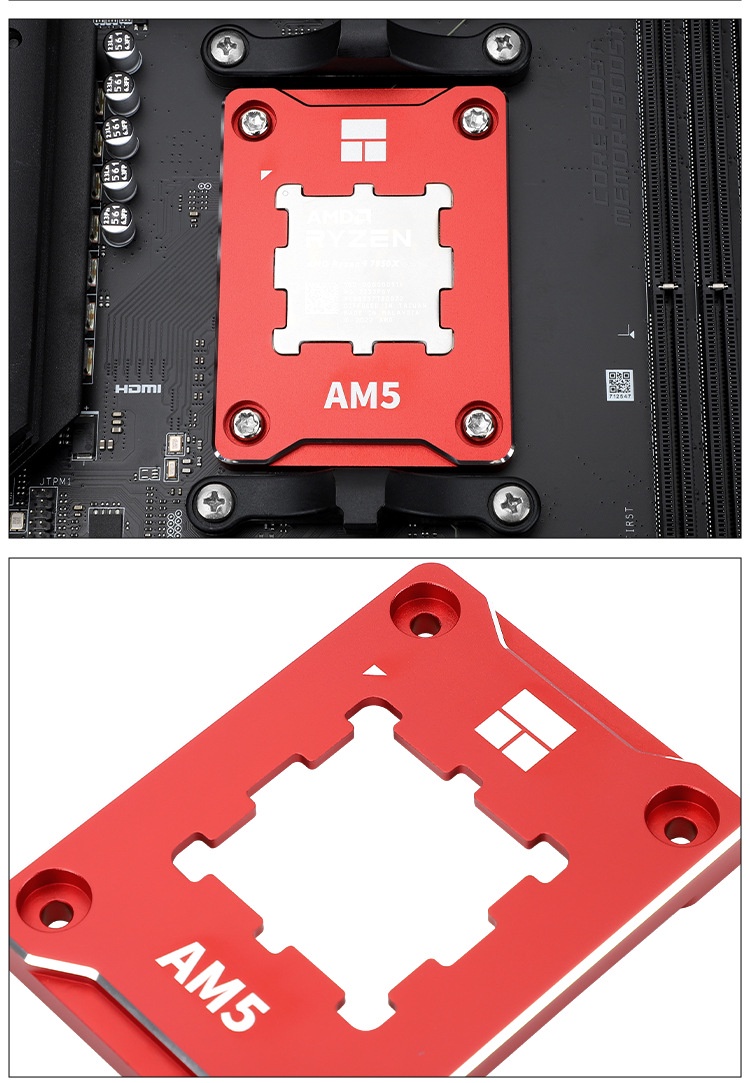 Thermalright AMD-ASF RED AM5 Red/Black AMD CPU AM5 Bending Corrector ...