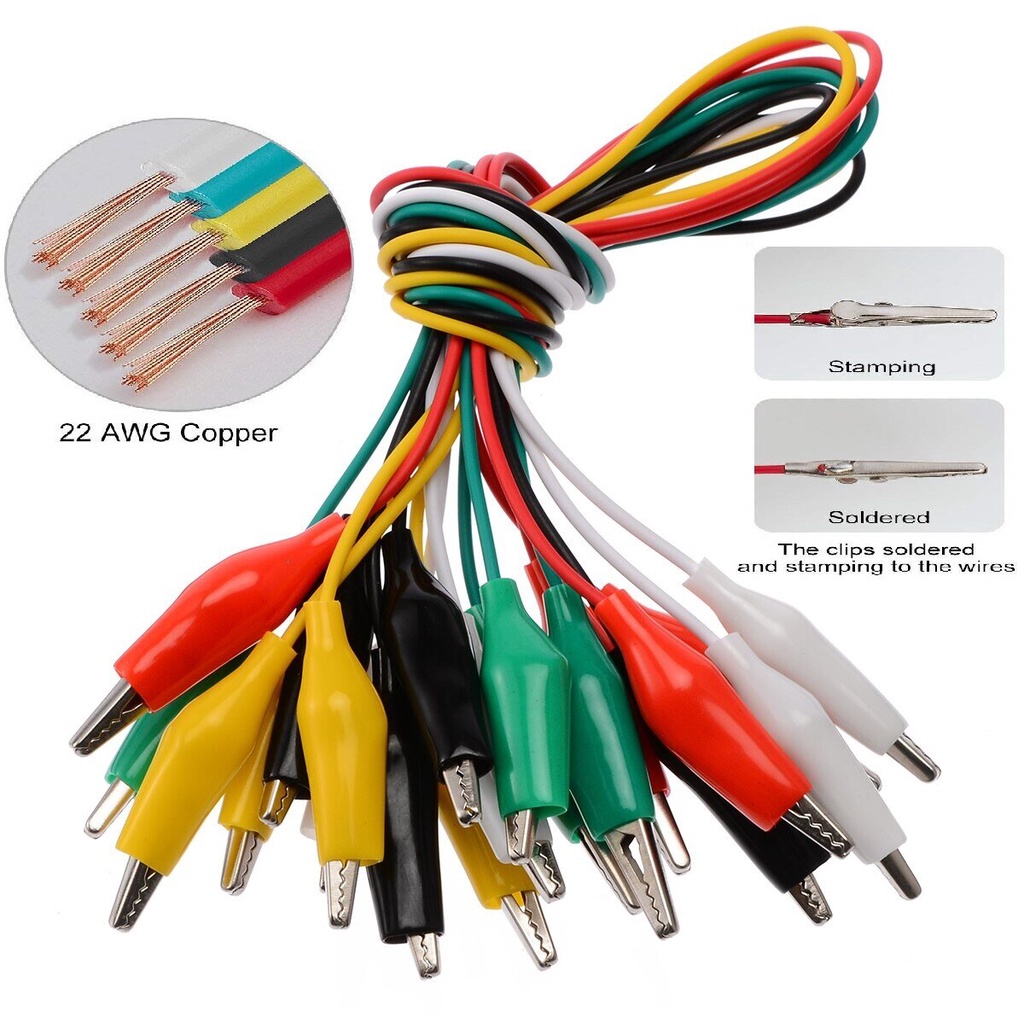 (1pcs) Crocodile Cables 35CM RM1.20 ONLY ! CHEAPEST ! Alligator Clip ...