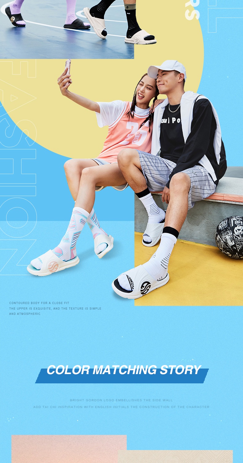 361 Degrees AG Aaron Gordon Men Slippers Non-Slip Sports Couple ...