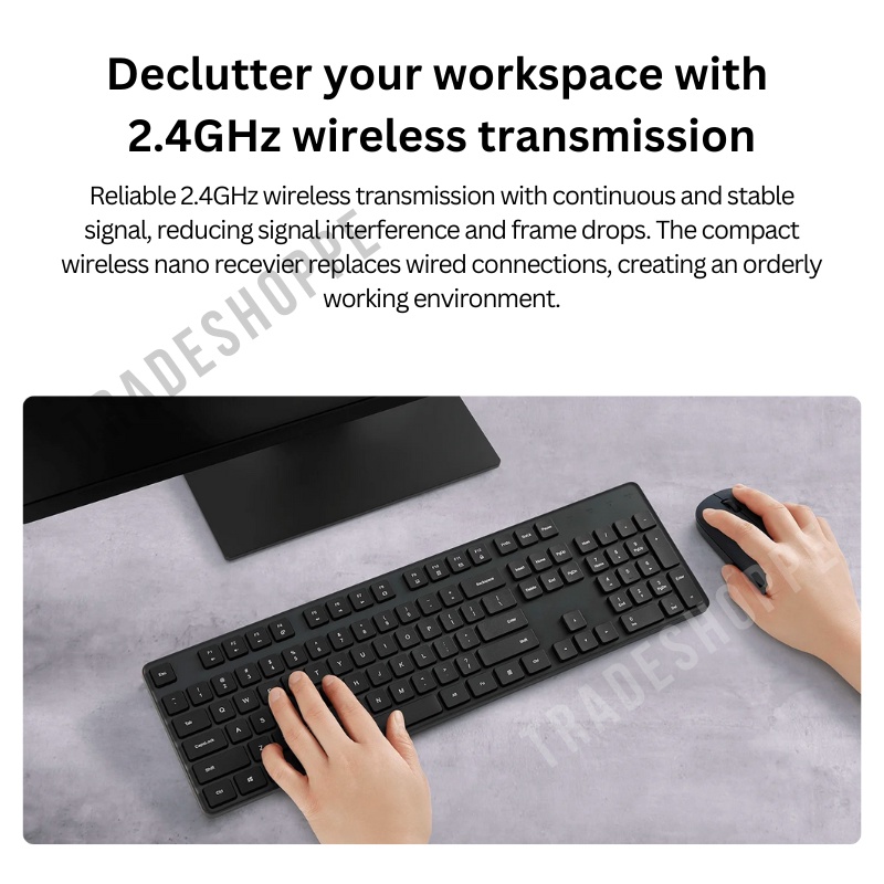 Xiaomi Mi Wireless Keyboard And Mouse Combo Set Version 2 Shopee Malaysia