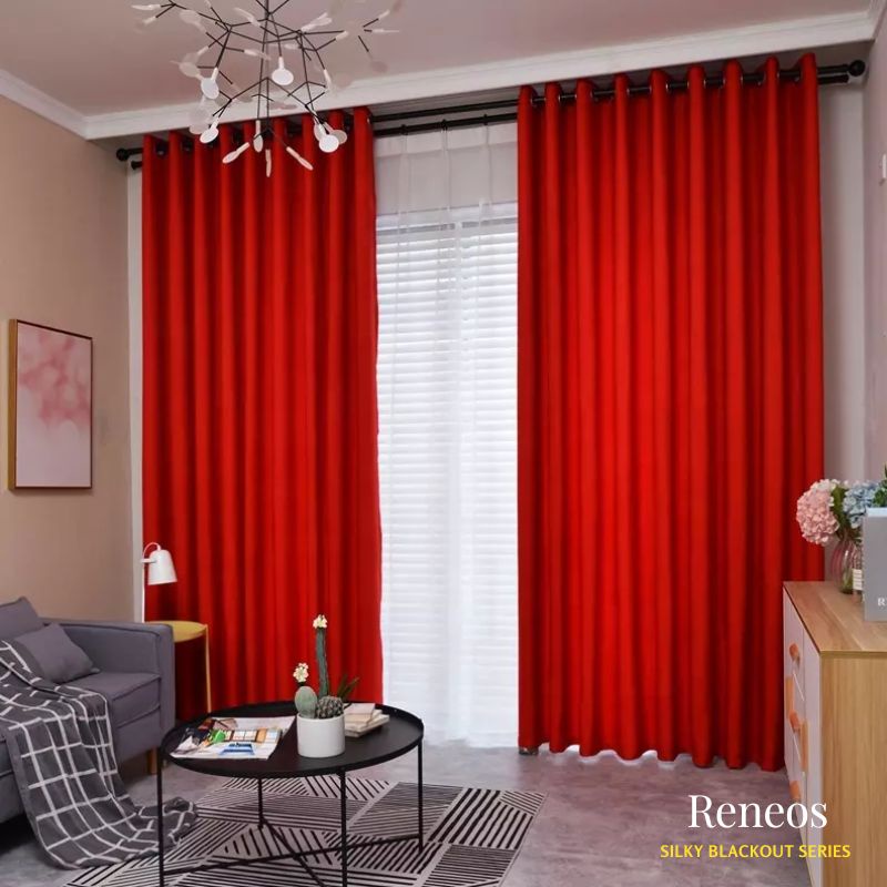 RENEOS Premium Blackout Curtain (Hook) Langsir Sliding Door Langsir ...