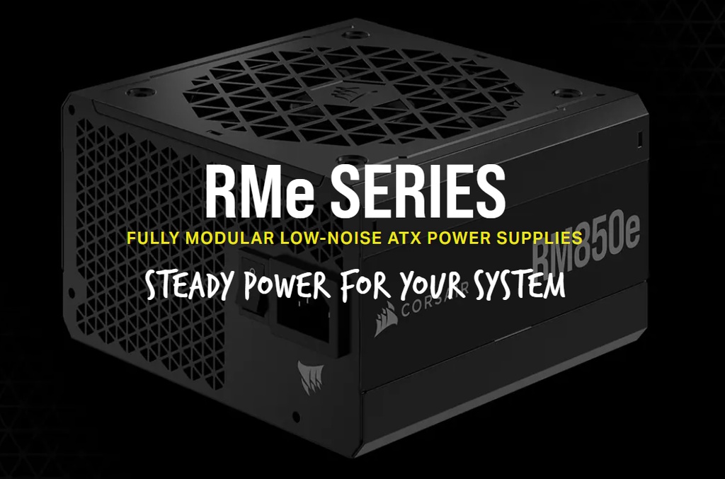 Corsair RMe Series RM650e RM750e RM850e RM1000e 80+ Gold Full Modular ...