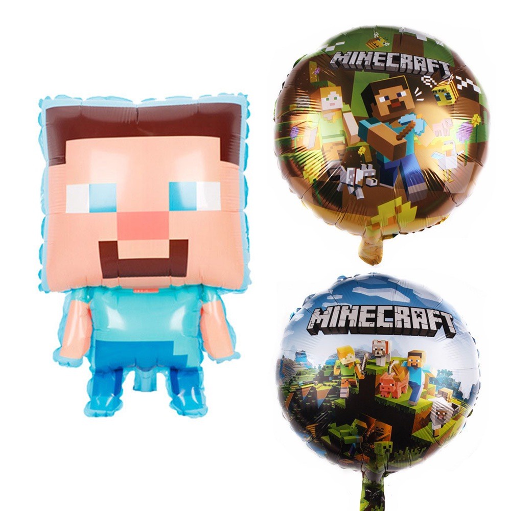 Minecraft Foil Balloons Fortnite Roblox PUBG Call of Duty COD Steve ...