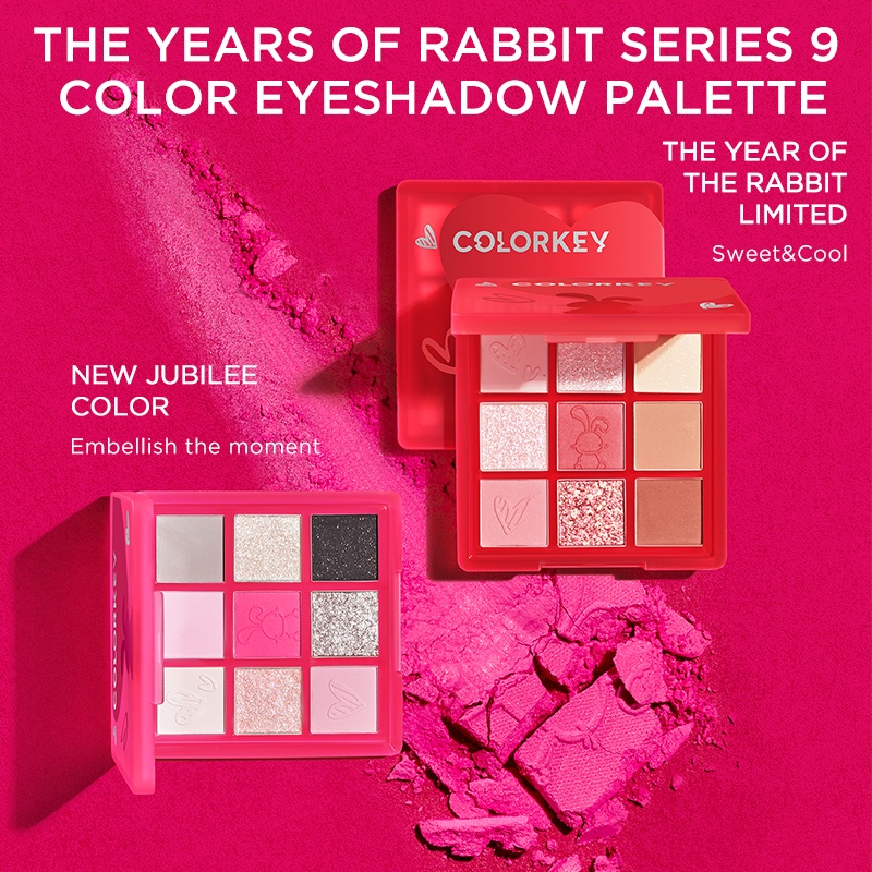 Colorkey The Years Of Rabbit Limited 9 Colors Eyeshadow Palette Eye ...
