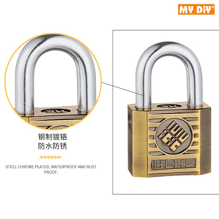 MYDIYHOMEDEPOT - HEHE High Security Padlock Anti Cut Padlock Waterproof ...