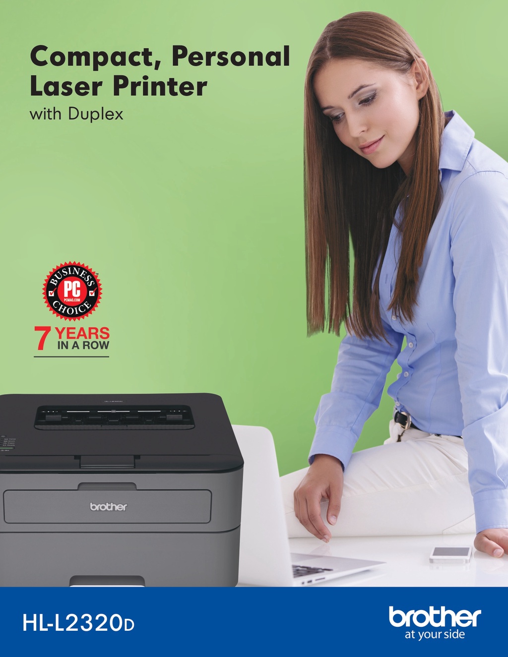 Brother Mono Laserjet Printer HL-L2320D Monochrome A4 | Auto 2-sided ...