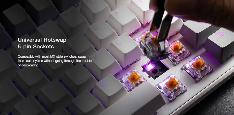 Tecware Phantom+ Elite 87 RGB Mechanical Keyboard - Wraith Switch, V3 ...