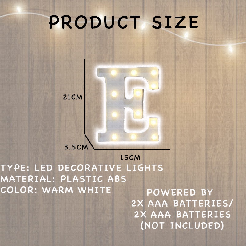 HAPPY BIRTHDAY LED Light Word Set 3D English Letter Wording Alphabet ...