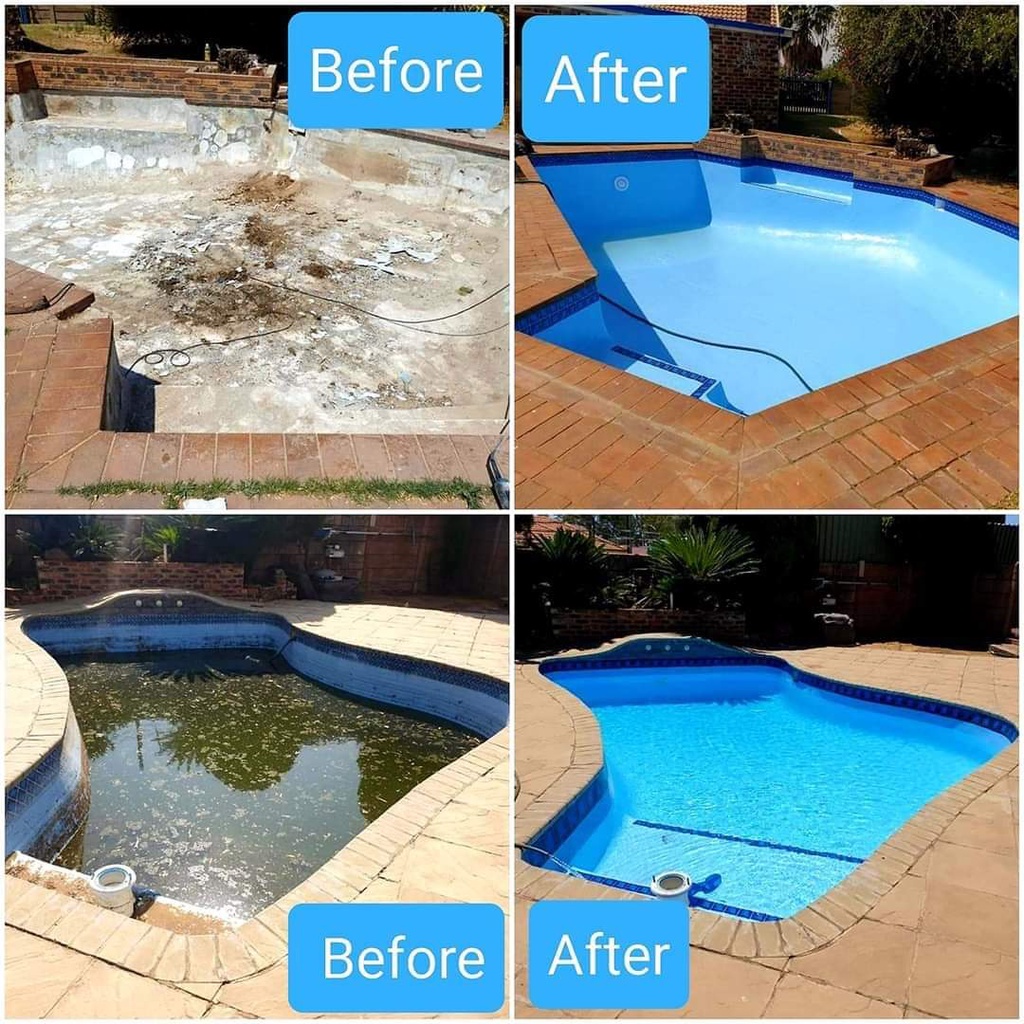 SWIMMING POOL EPOXY PAINT • 5 LITER • Heavy Duty • 2-Part Epoxy Acrylic ...