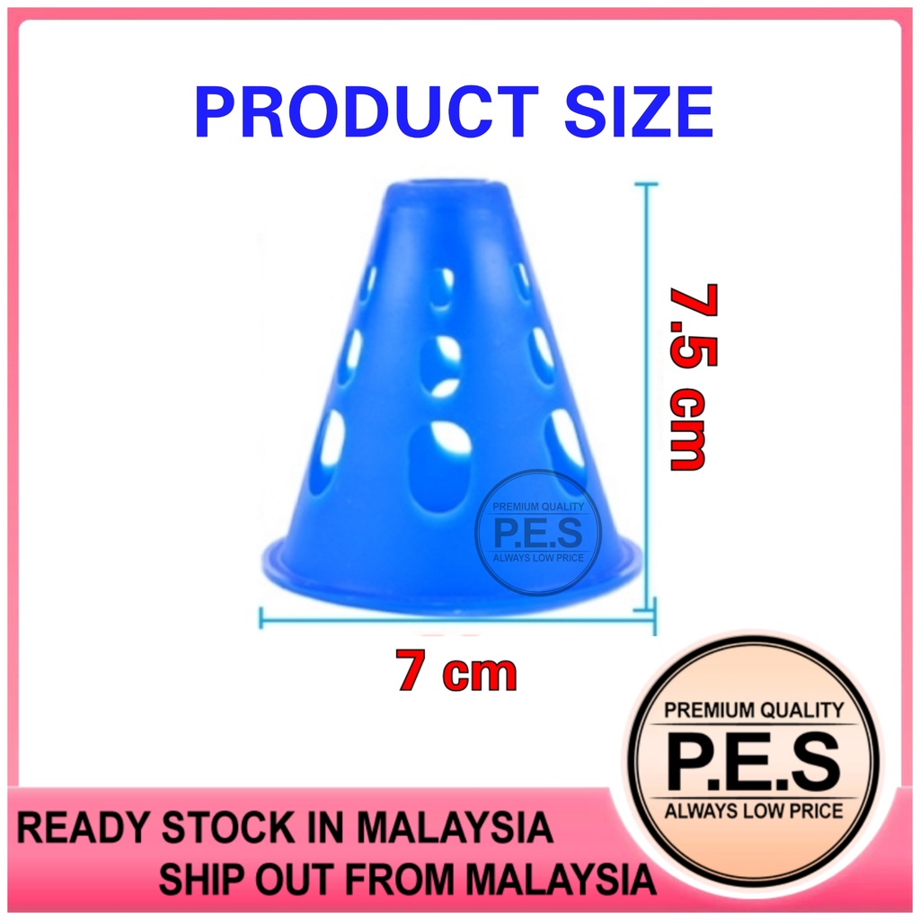 10pcs/set Agility Marker Cones Sport Cone Football Futsal Takraw ...