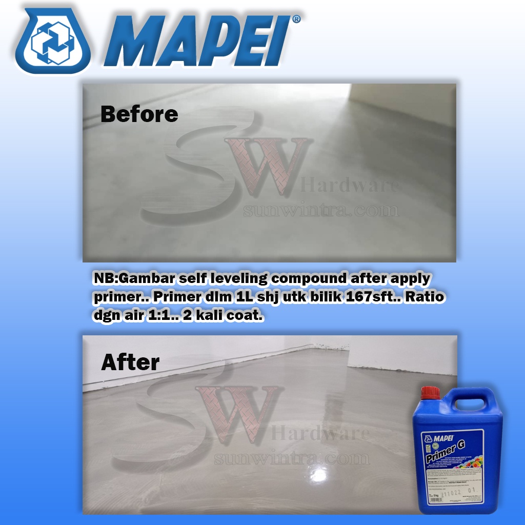 SW HARDWARE 5KG MAPEI PRIMER G (FOR SELF LEVELING USE) | Shopee Malaysia