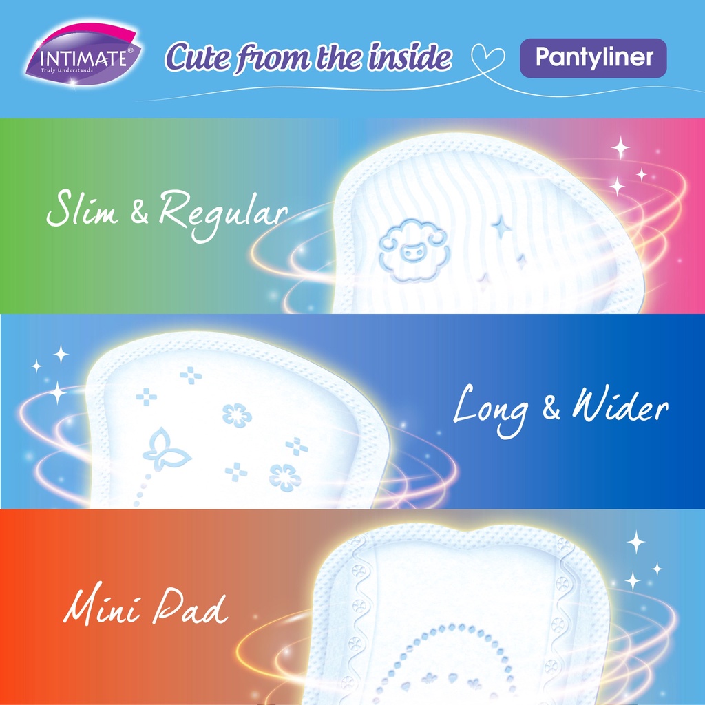 (P18) Intimate Slim Pantyliner 150mm (20's) x 6 Packets - [FREE ...