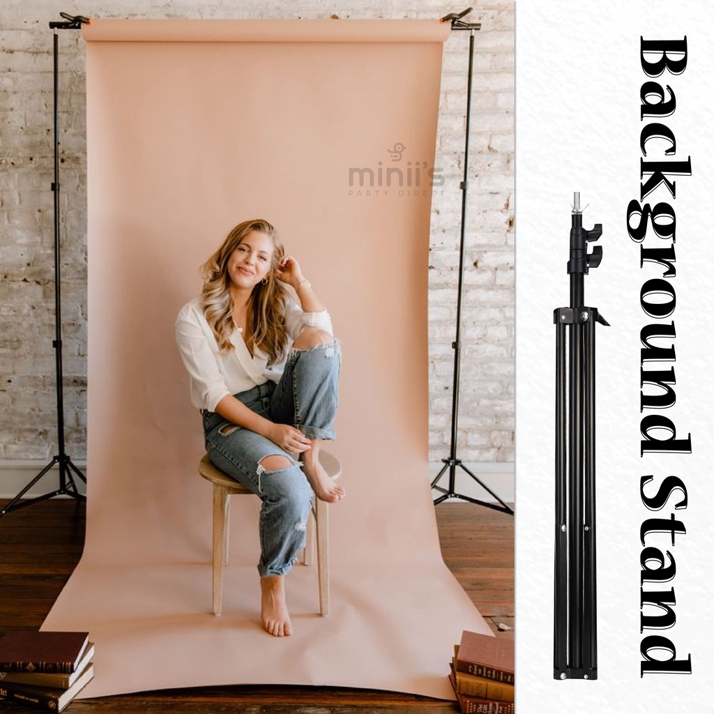 Miniis 2.6x3m / 2x2m Adjustable Background Banner Support Stand Photo ...