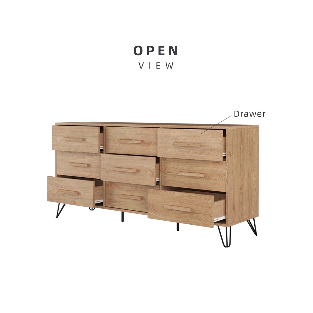 KitchenZ Chester Series 5Ft Display Cabinet with Drawer Storage Cabinet ...