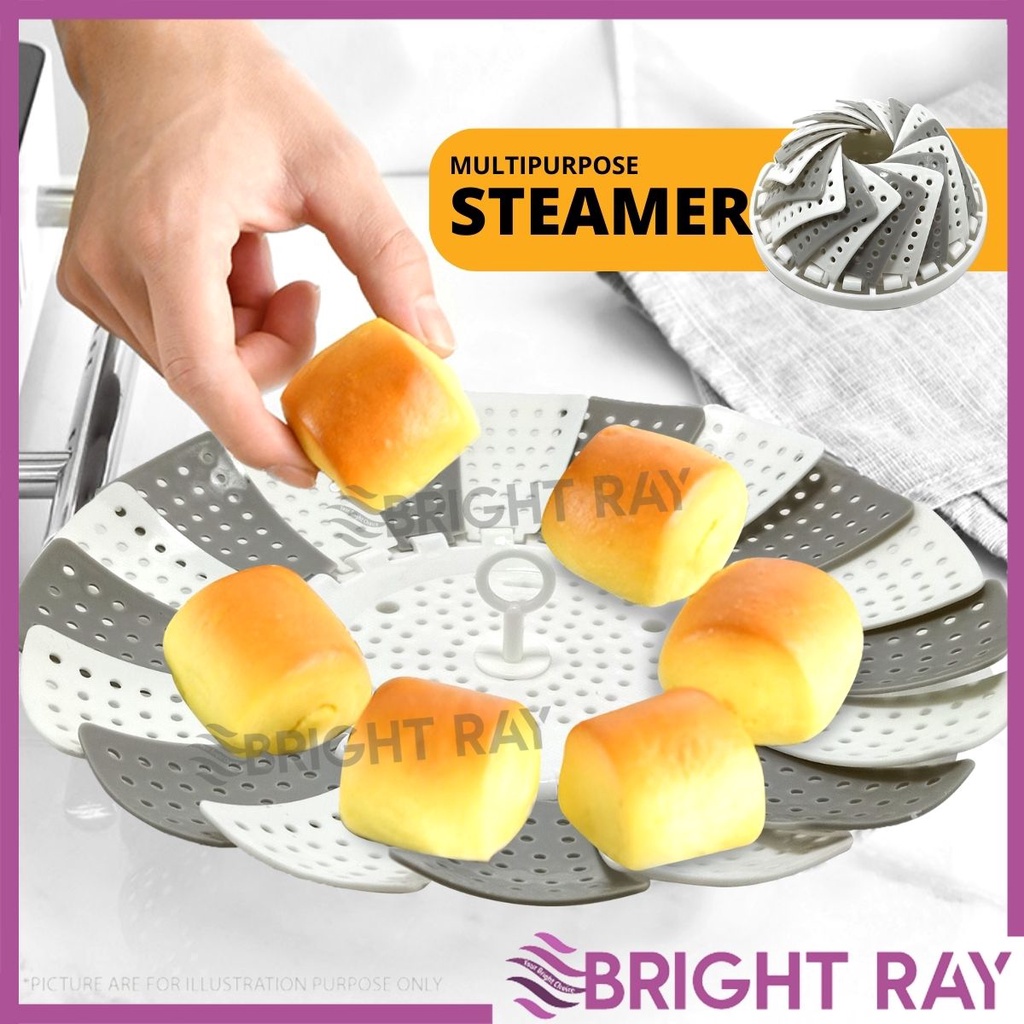 FOLDABLE Steam Food Pengukus Mini Food Steamer Dim Sum Steamer Steaming ...