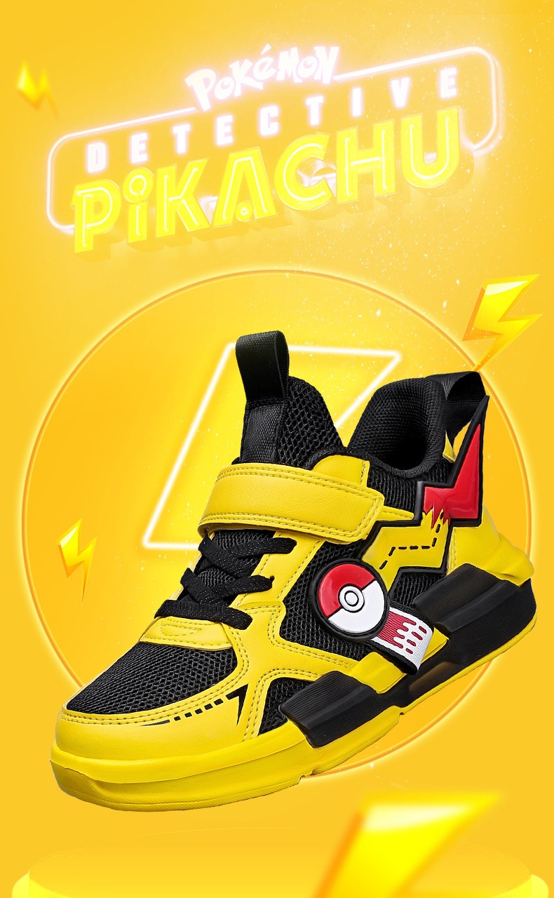 Pokemon Pikachu Children Sports Shoes Spring and autumn Fashion Anime ...