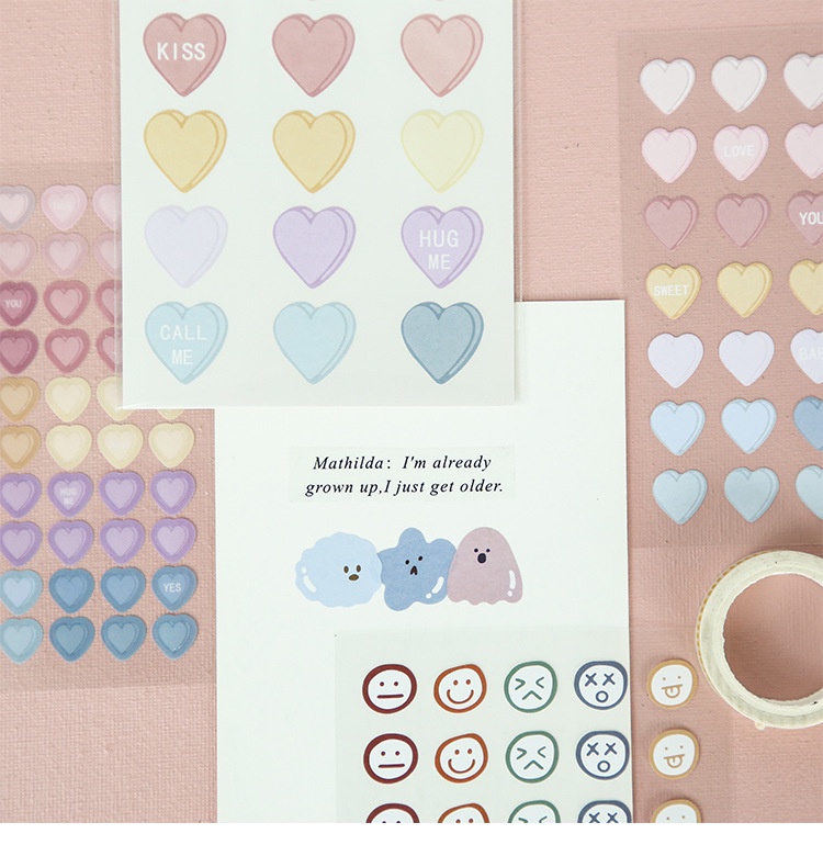 INS Korea Summer Series PET Color Deco Stickers DIY Decorations Journal ...