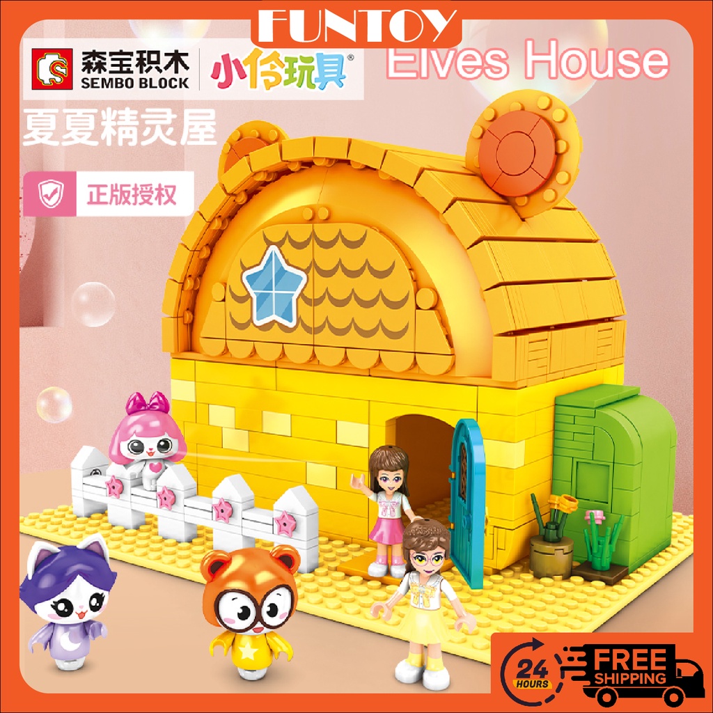SEMBO Elves House Building Blocks 604014 Elf Genie Friends Bricks ...