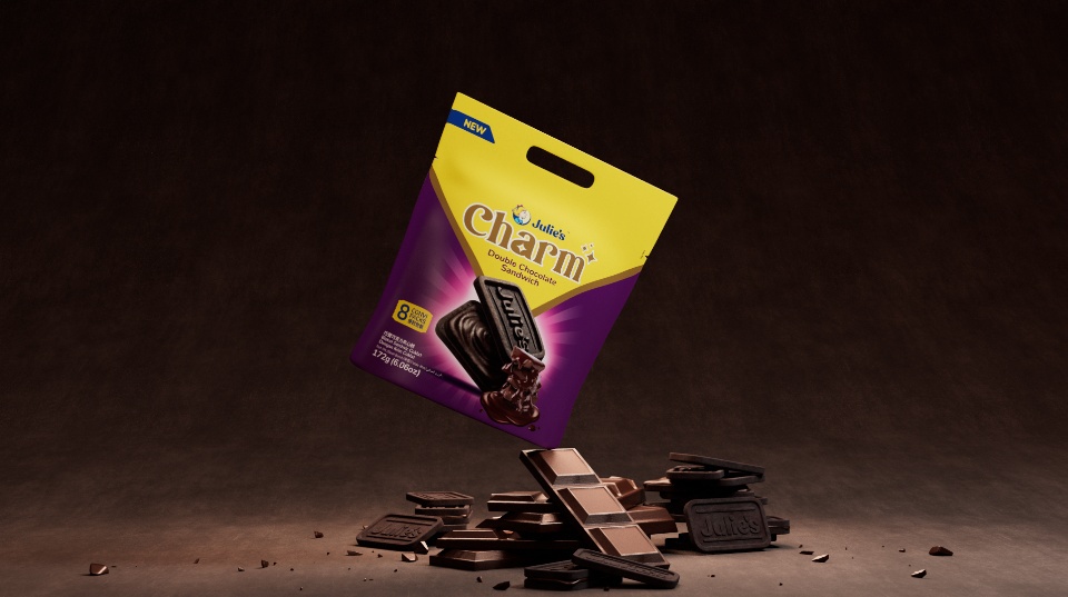 Julie's Charm Double Chocolate Sandwich 172g x 1 pack | Shopee Malaysia