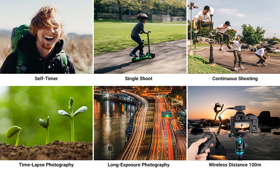 JJC Panasonic 100m Radio Wireless Remote Control Timer Replace DMW-RS1 ...