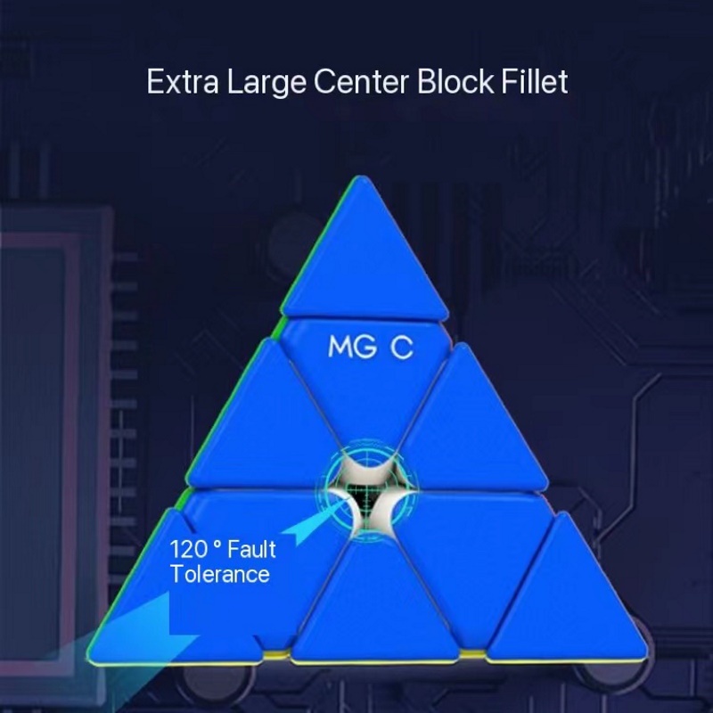 YJ MGC EVO Pyraminx Magnetic Magic Speed Cube Stickerless Professional ...