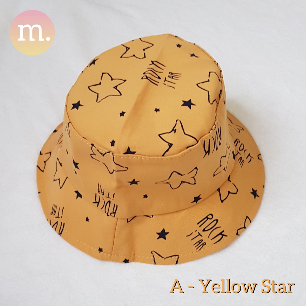 Kids Cute Design Outdoor Beach Bucket Hat Baby Sun Hat Topi Pantai ...