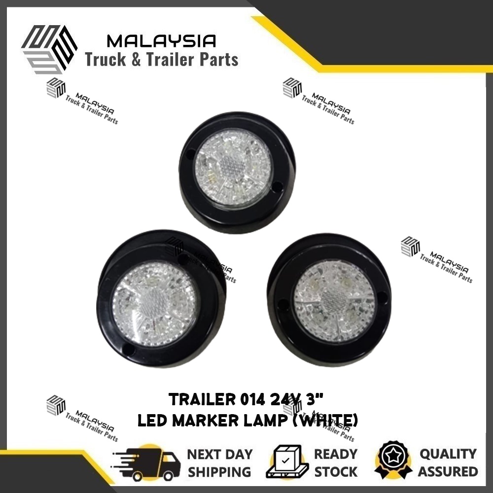 TRAILER 014 24V 3" LED MARKER LAMP TRUCK LORRY (WHITE) | Shopee Malaysia
