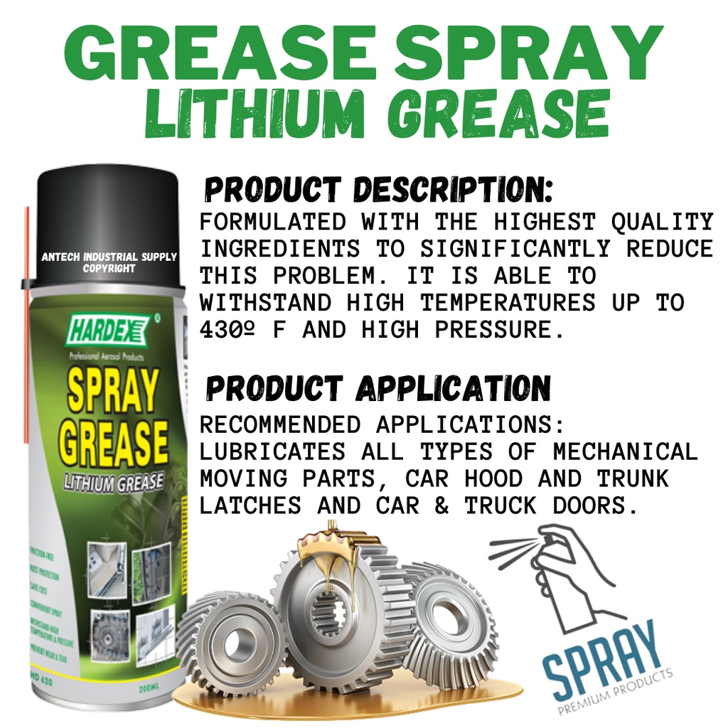 Multipurpose Grease Spray Minyak Grease Spray Lithium Grease - Spray ...