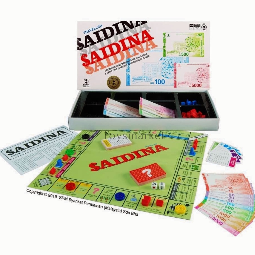 Saidina Traveller Bahasa Malaysia & English Version Boardgame ...