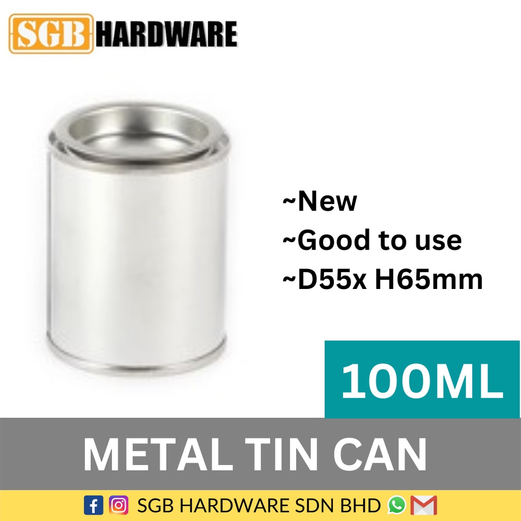 Tin Can Container Round Tin Can Tin Kosong Tin Besi 250ml /100ml/Metal ...