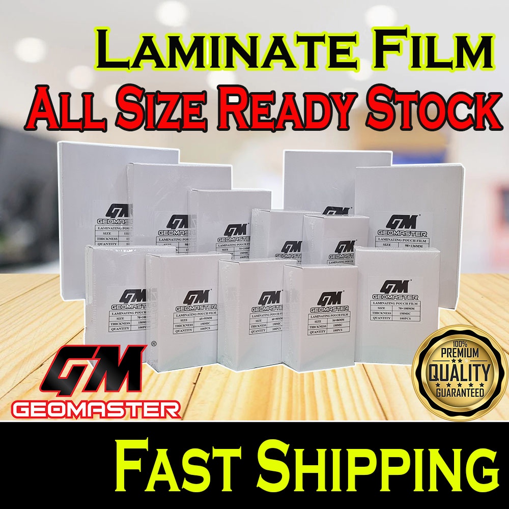 Geomaster All Size Laminate Film , Laminator Film All Size Small Size ...