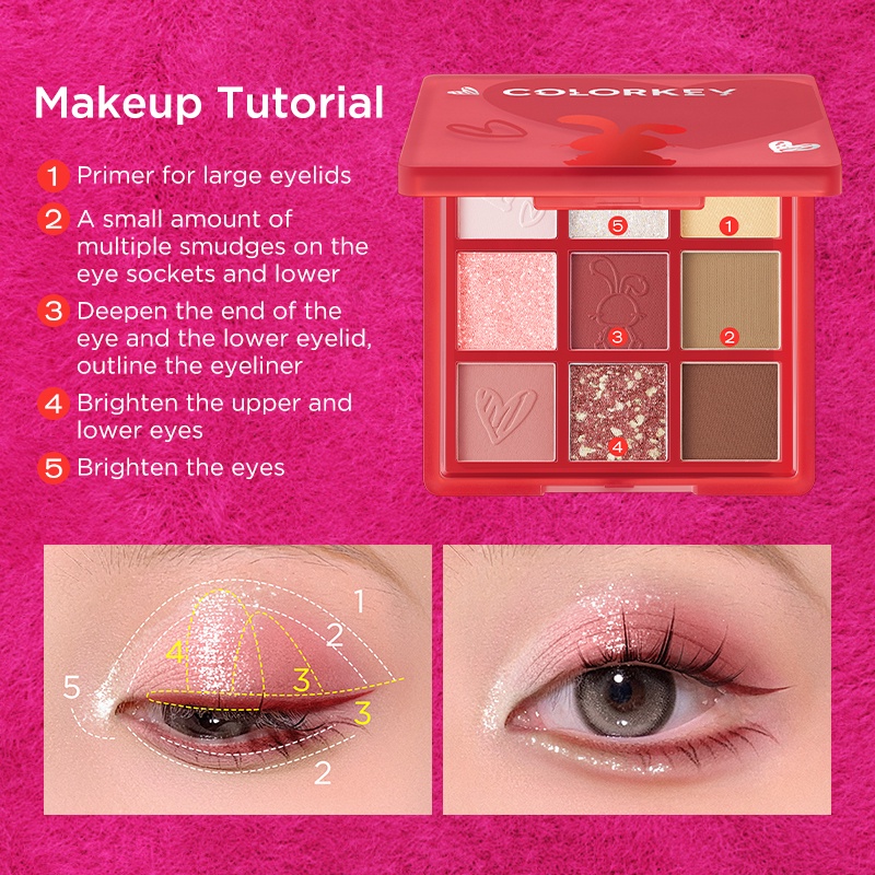 Colorkey The Years Of Rabbit Limited 9 Colors Eyeshadow Palette Eye ...