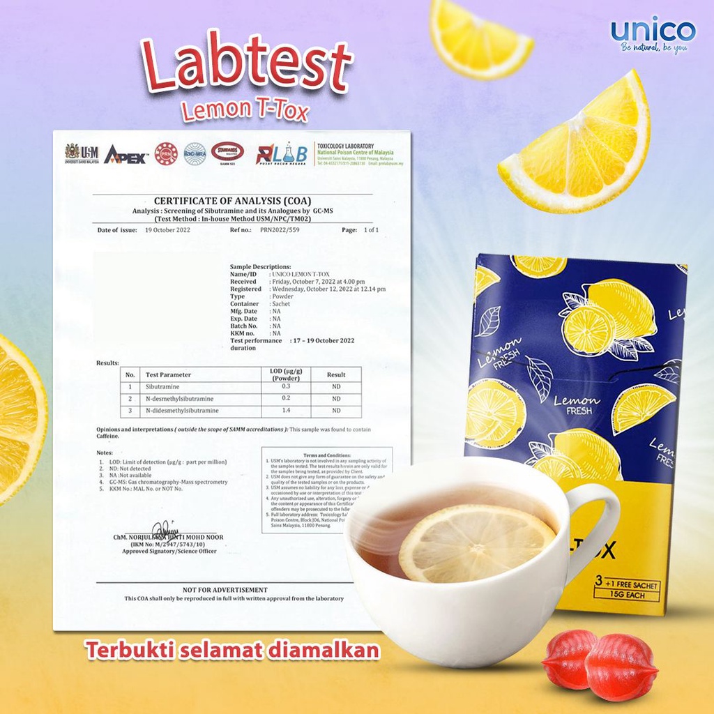 UNICO Lemon T-Tox Original HQ | Viral Detox | Detox RM10 jer | Shopee Malaysia