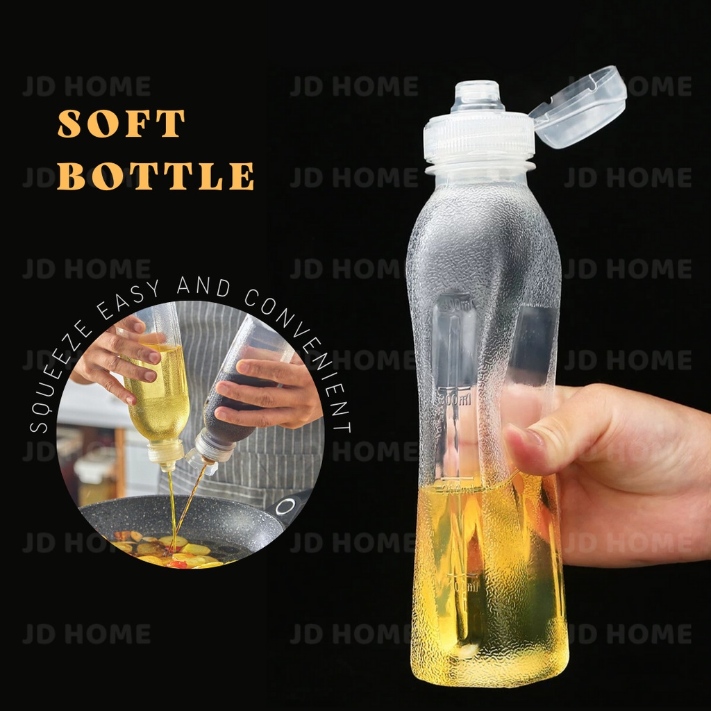 JD [Ready Stock] 300/500ML Leak-Proof Squeeze Oil Bottle Japanese Style ...