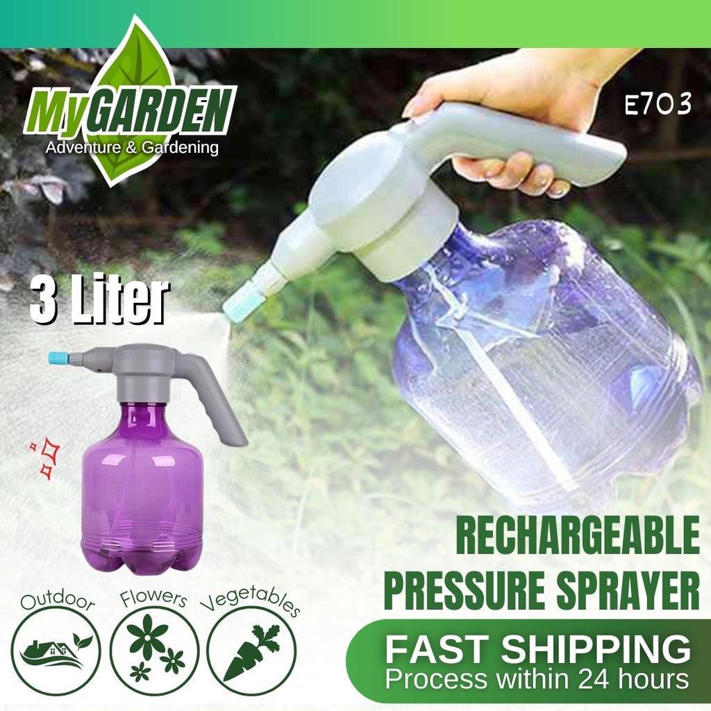 3 Liter Rechargeable Pressure Sprayer Electric Modern Aesthetic Nordic ...