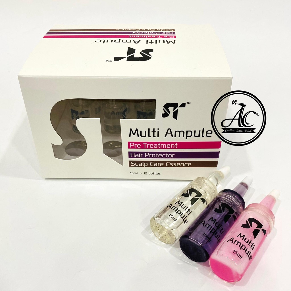 ST Sensation Multi Ampoule Ampule Pre Treatment Hair Protector Scalp ...