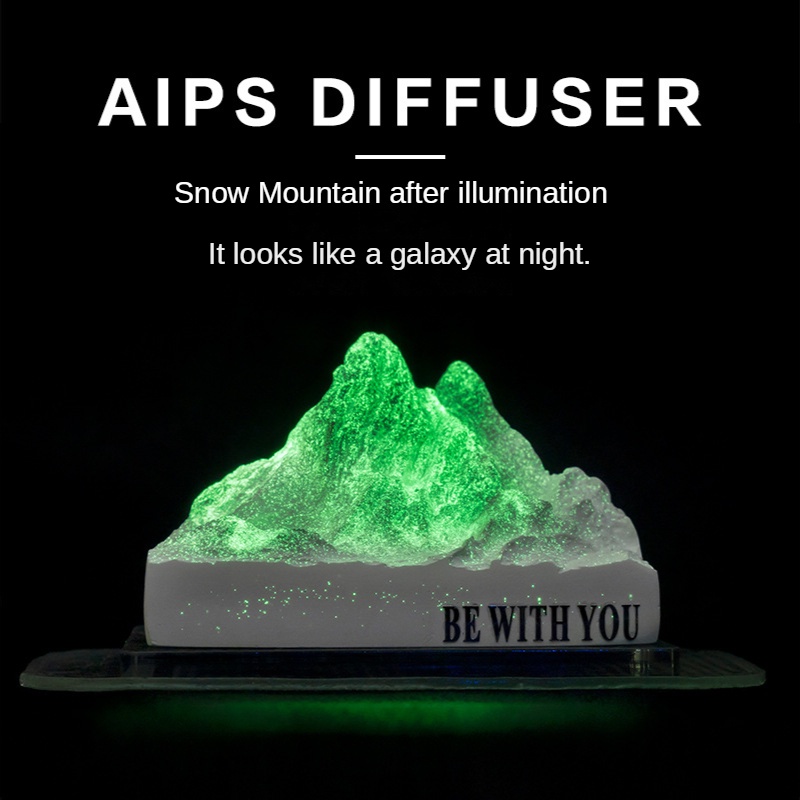 【Free Essential Oil 】INS Aroma Diffuser Stone Luminous Glow Decoration ...
