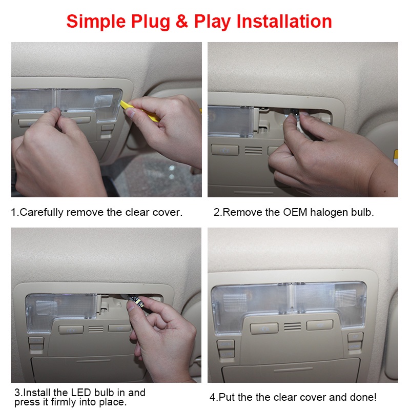 Interior LED For Toyota Previa Estima ACR30 ACR50 1990-2016 2017 2018 ...