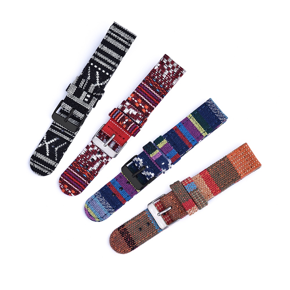 Nylon Strap Multicolor Woven Nylon 20mm 22mm Quick Release Watch Strap ...