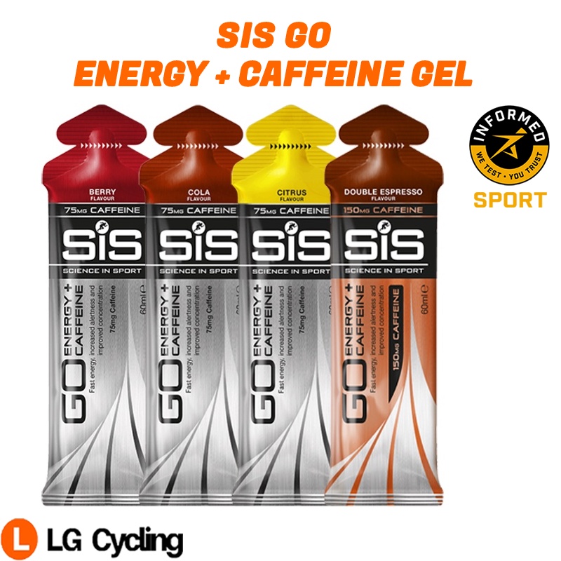 SIS GO Science in Sport GO Energy + Caffeine Energy Gel 60ml HALAL ...