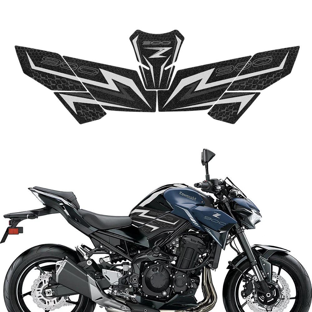 KAWASAKI Motorcycle Accessories Sticker Decal Fuel Tank Pad Frosted ...