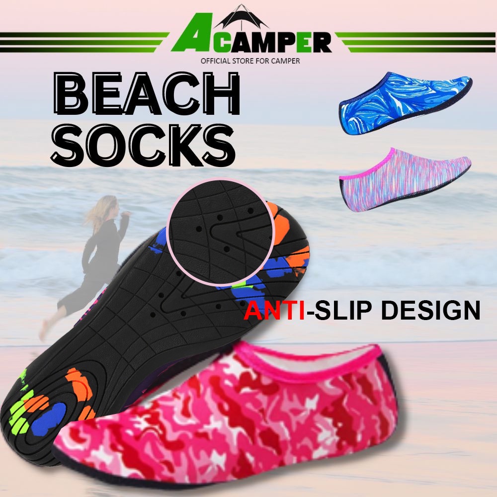 Kasut Berenang Stokin Pantai Beach Sandal Anti Slip Slipper Swimming ...