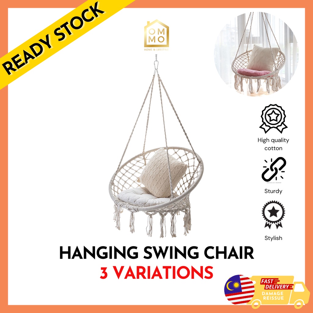 OMMO Aztec Nordic Hanging Swing Chair Hammock Lazy Swing | Shopee Malaysia